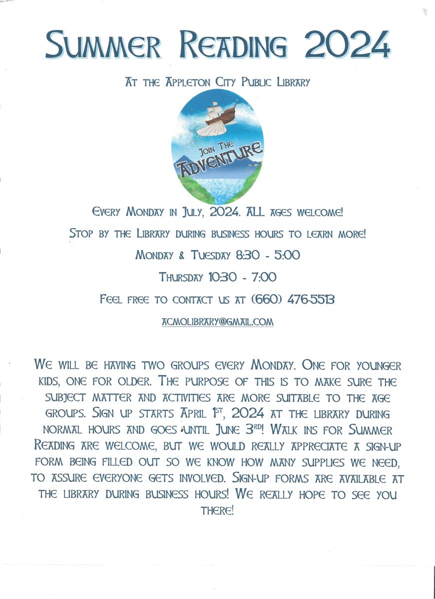 Library | City of Appleton City Missouri